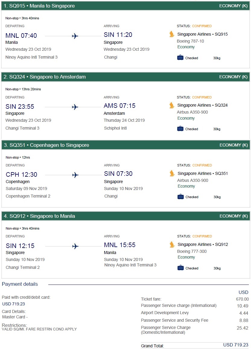 SQ Ticket The Wknd Travel SQ Ticket The Wknd Travel